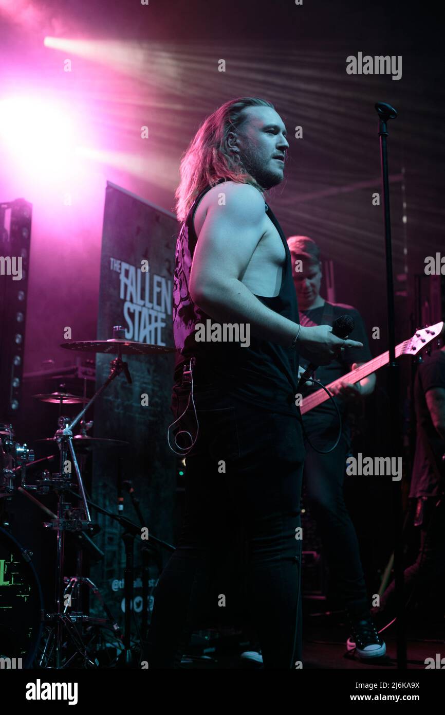 The Fallen State live at Manchester Academy Uk, 22nd april 2022 Stock ...