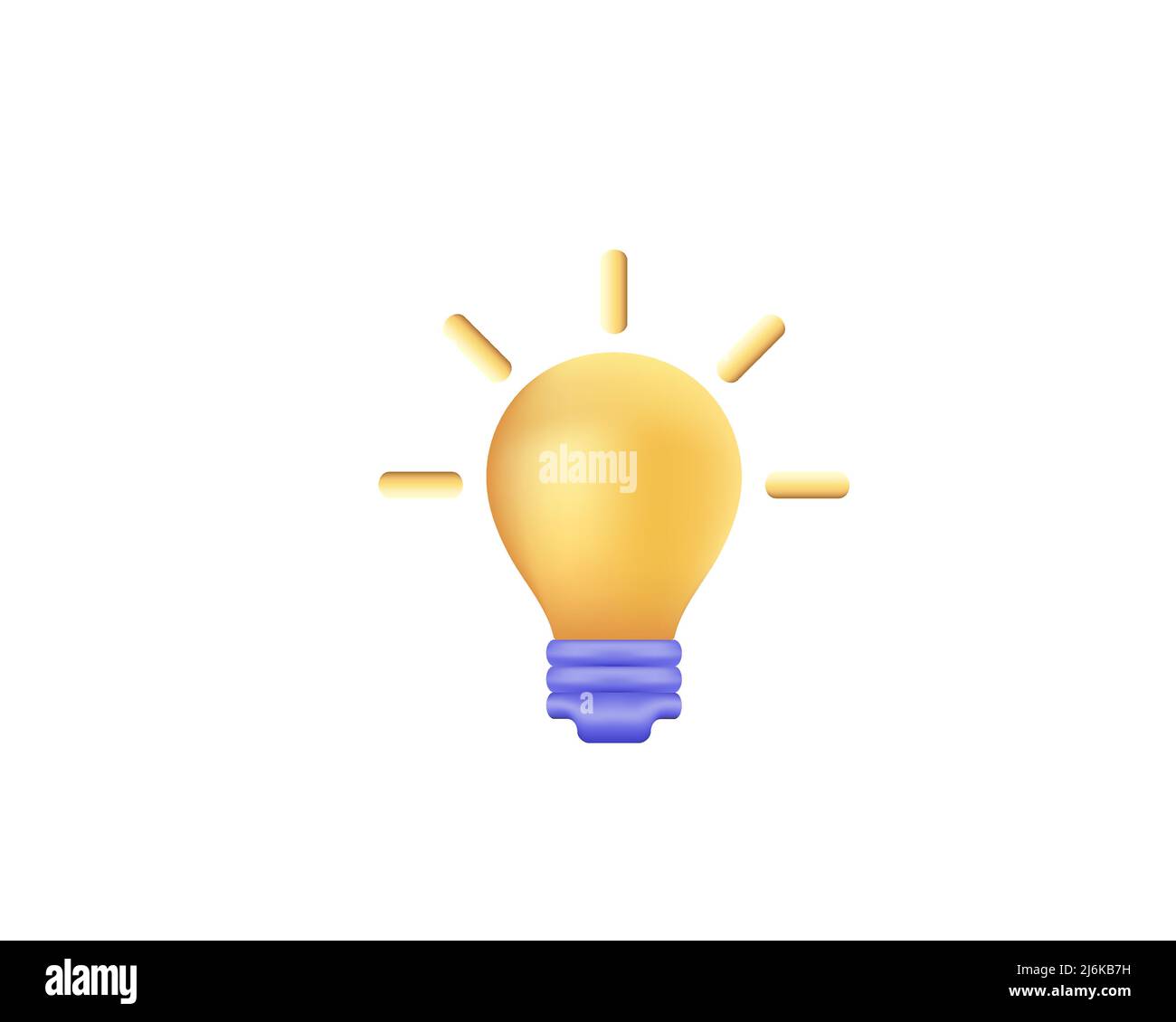 Bulb, creative, idea, 3d icon. Vector illustration Stock Vector Image ...