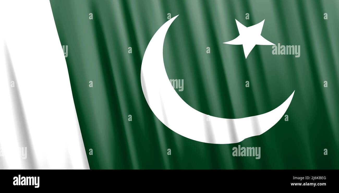 National flag pakistan fabric Stock Vector Images - Alamy