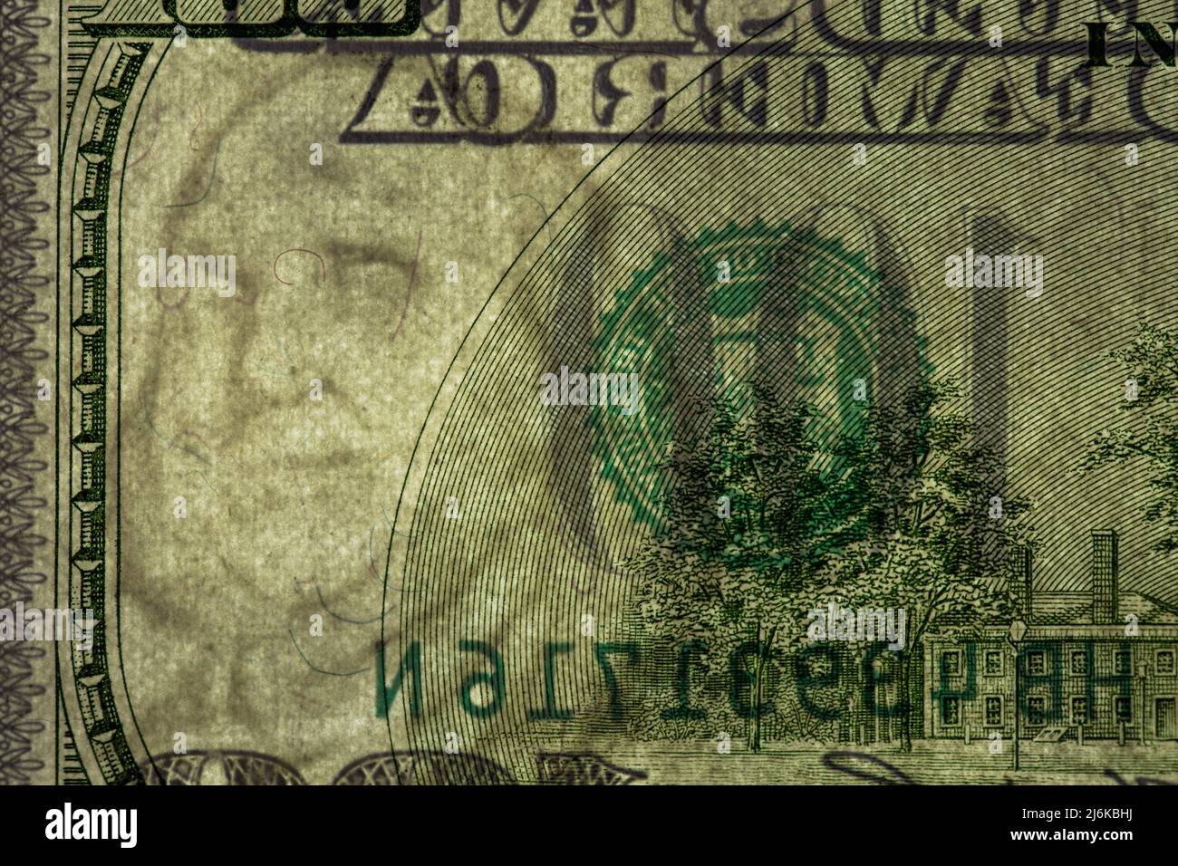 100 dollar bill watermark hi-res stock photography and images - Alamy