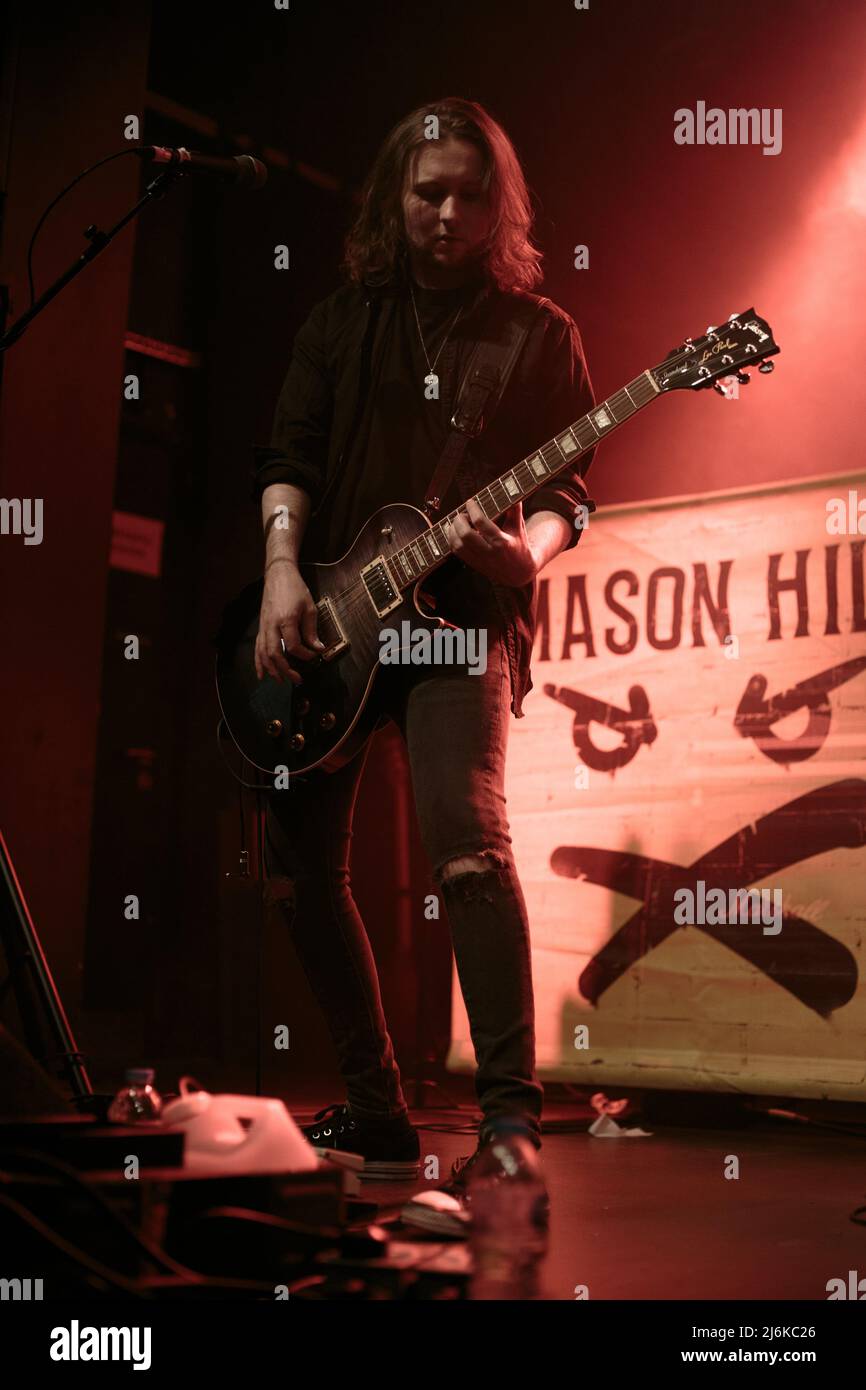 Mason Hill live at Manchester Academy Uk, 22nd april 2022 Stock Photo ...
