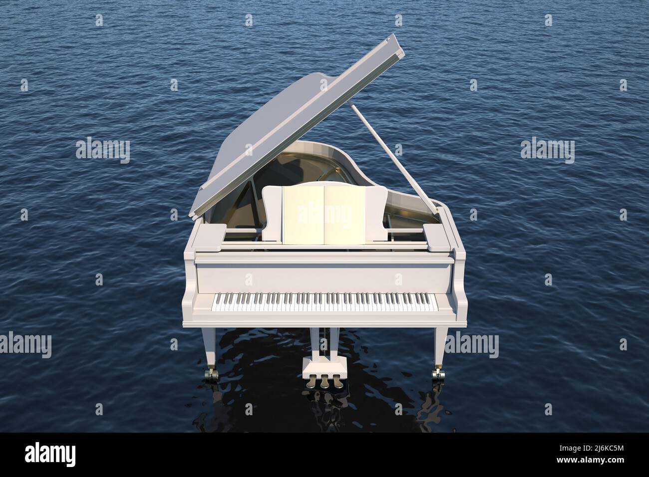 Rendering white piano hi-res stock photography and images - Alamy