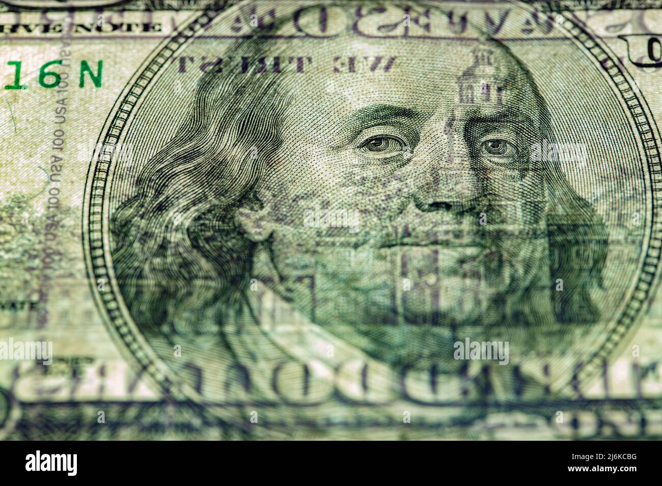 100 dollar bill watermark hi-res stock photography and images - Alamy