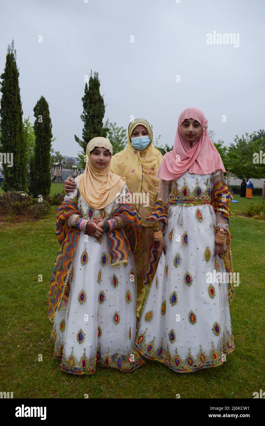Athens, Greece, 02/05/2022, Worshipers gather to perform Eid al-Fitr ...