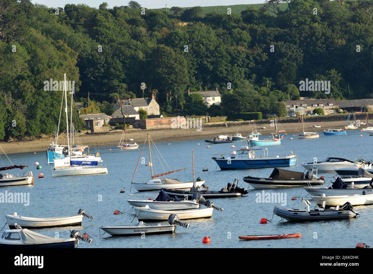 Helford River, Cornwall - 19 July 202: Views of the helford river Stock ...
