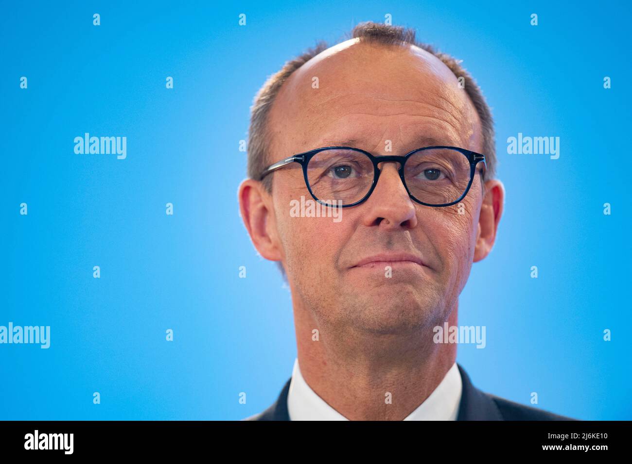 Friedrich MERZ, CDU chairman, during the press conference portrait ...