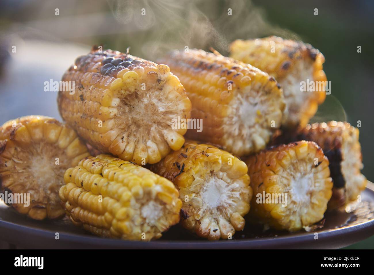 Fresh baked corn cobs hi-res stock photography and images - Alamy