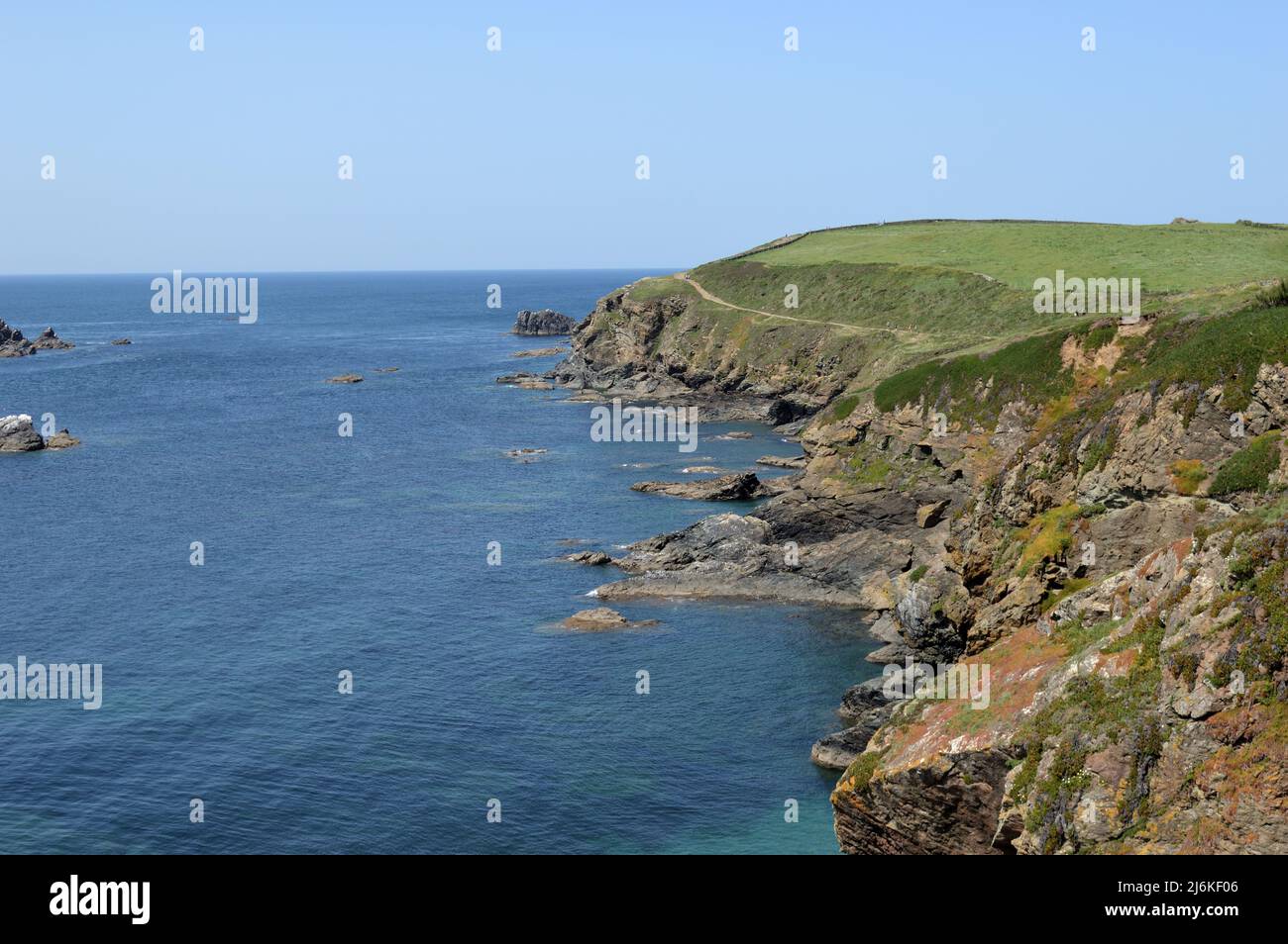 lizard point Cove, Cornwall - 20 July 202: Views of lizard point Stock ...