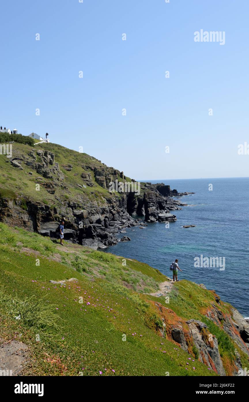 lizard point Cove, Cornwall - 20 July 202: Views of lizard point Stock ...