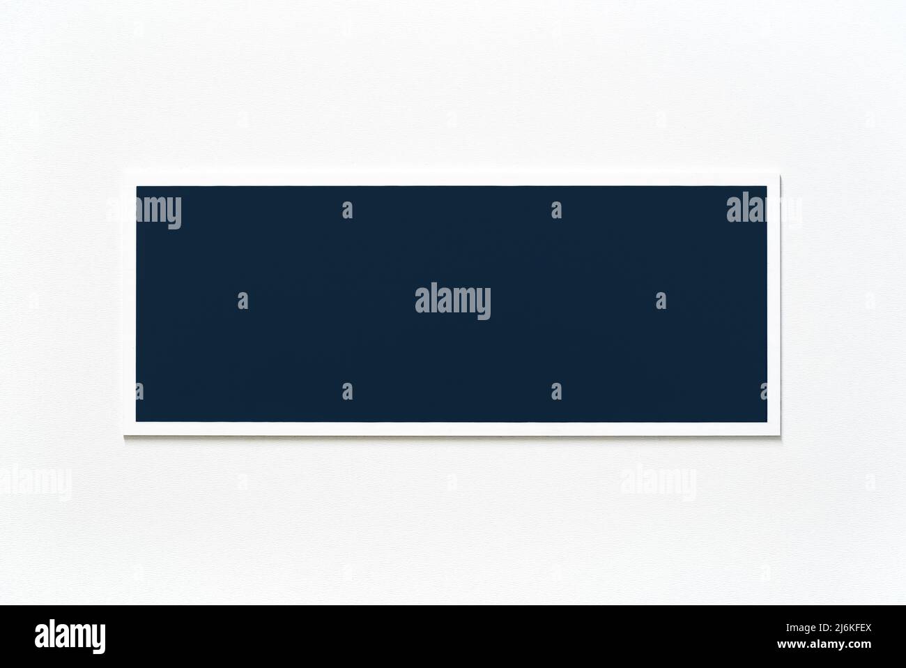 Simple generic empty blank wide rectangle information sign sticker ...
