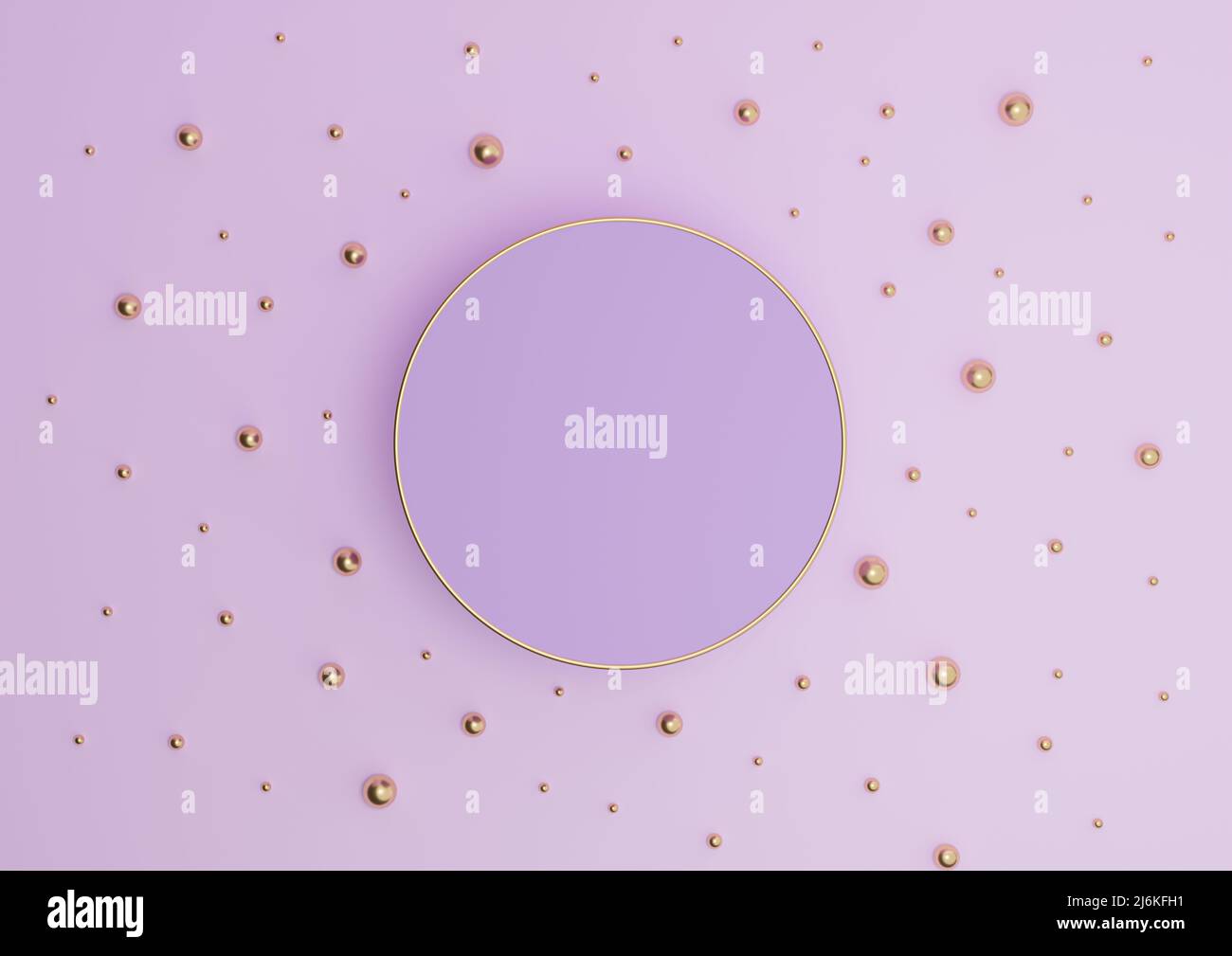 Light, pastel, lavender purple 3D rendering luxury product display ...