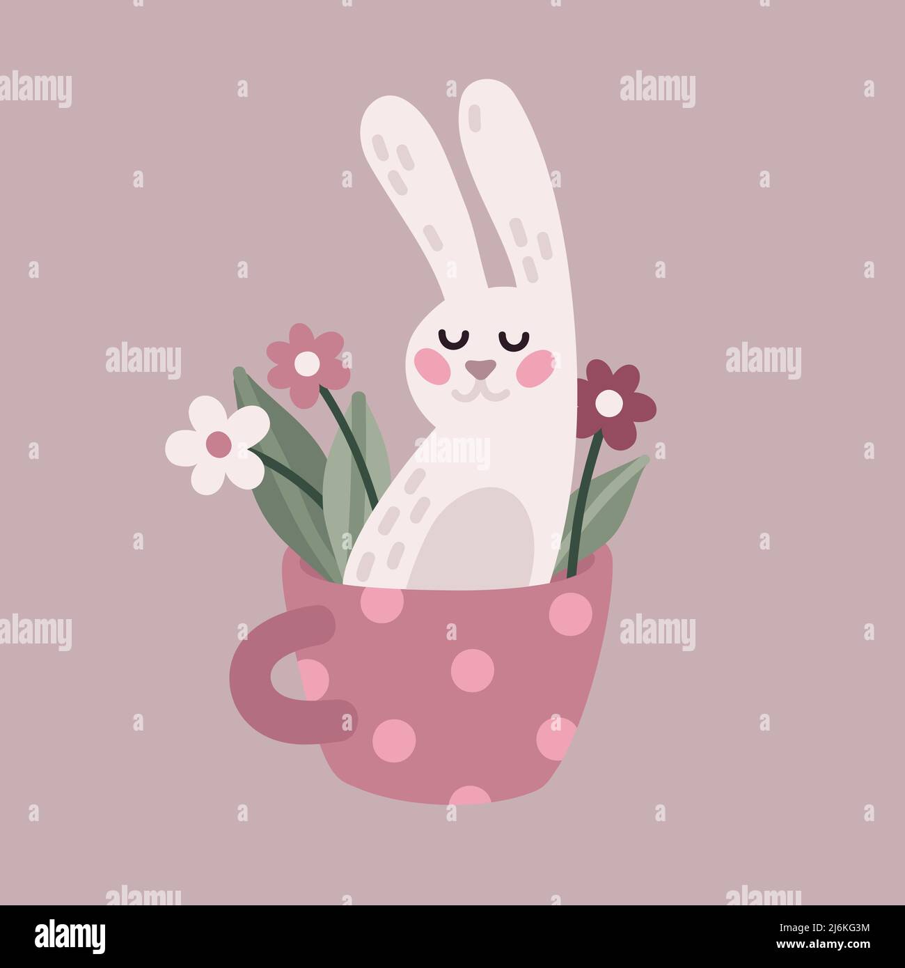 Cup sweet animal pet Stock Vector Images - Alamy