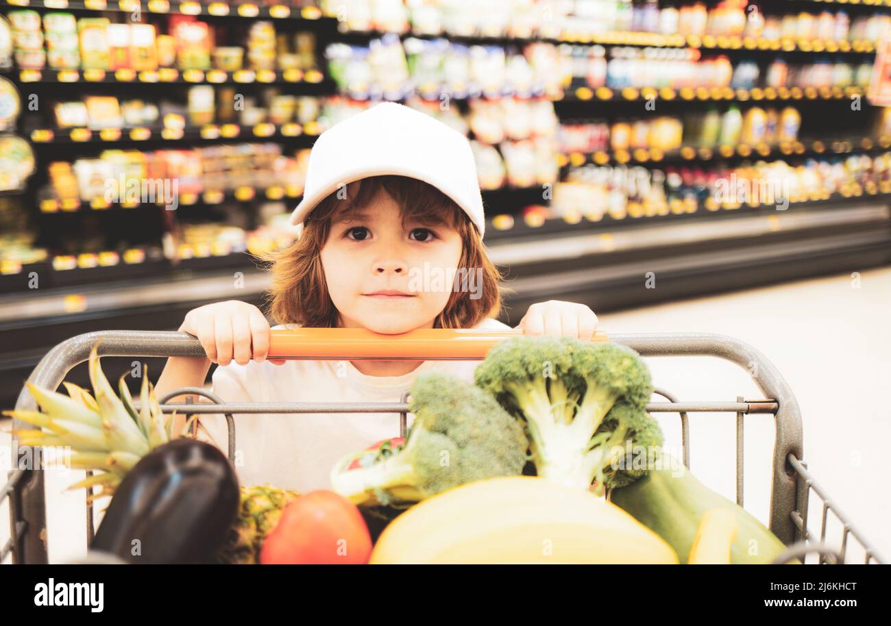 Healthy lifestyle for young family with kids. Cute toddler boy in a ...