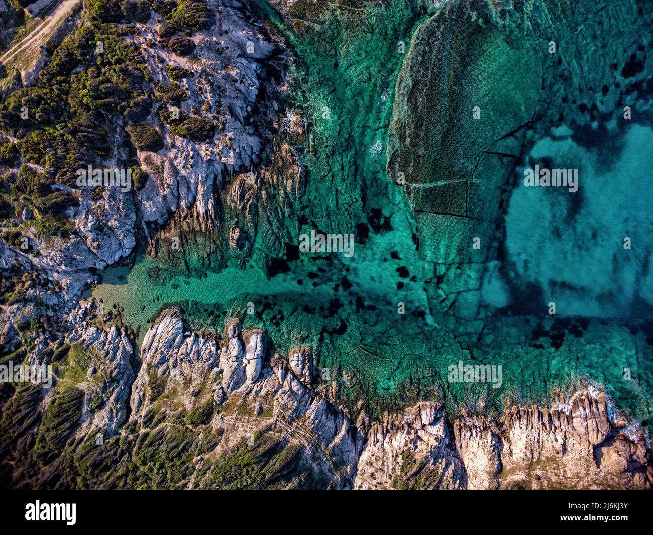Aerial view of Tigania beach, Sithonia, Greece Stock Photo - Alamy