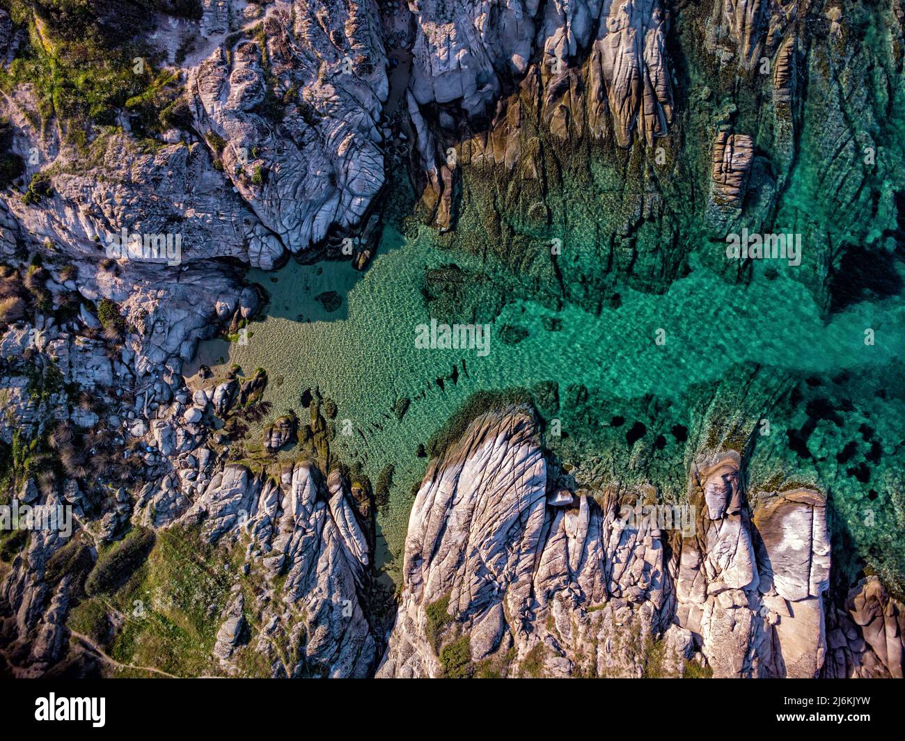 Aerial view of Tigania beach, Sithonia, Greece Stock Photo - Alamy
