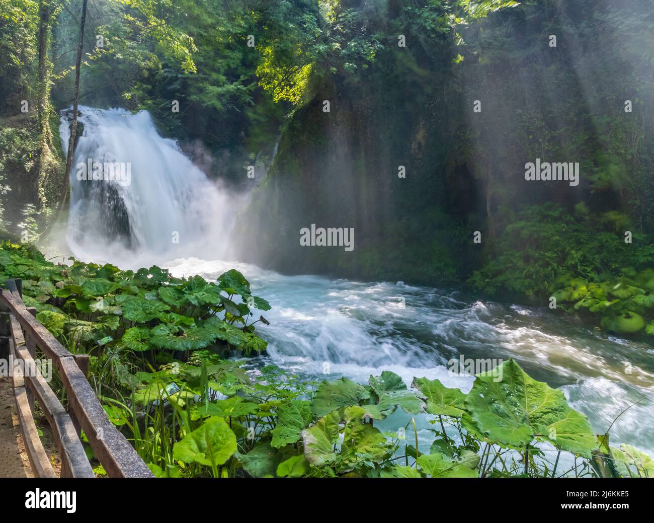 Marmore falls, Cascata delle Marmore, in Umbria region, Italy Stock ...