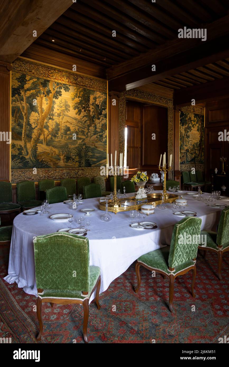 Serrant castle interior (Chateau de Serrant), Saint-Georges-sur-Loire ...