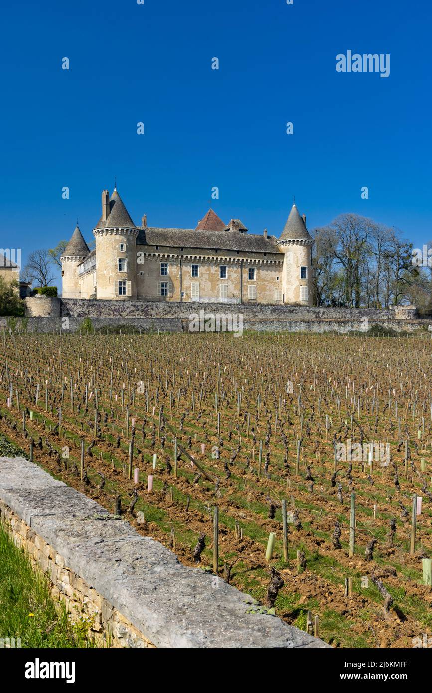 Chateau de Rully castle, Saone-et-Loire departement, Burgundy, France ...