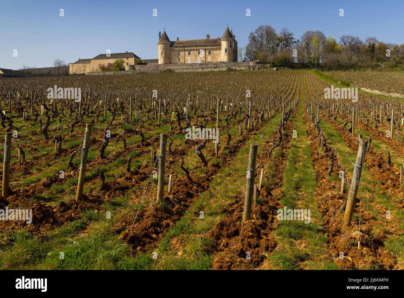 Chateau de Rully castle, Saone-et-Loire departement, Burgundy, France ...