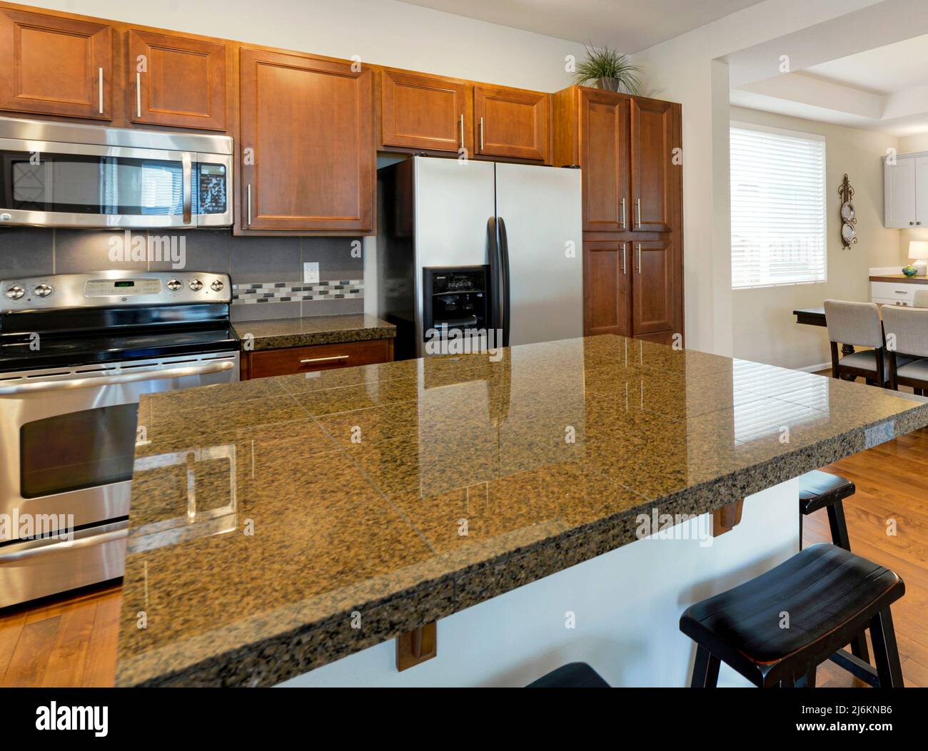 Modern residential kitchen interior Stock Photo - Alamy