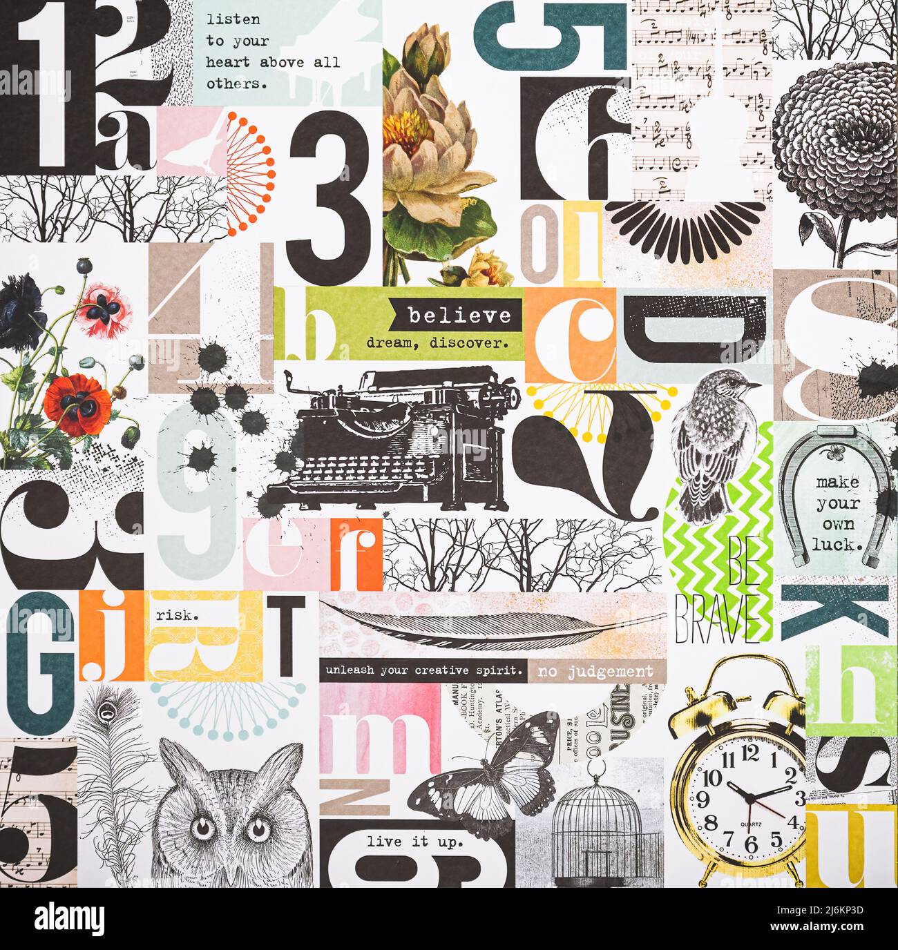 Abstract grunge effect background numbers and objects Stock Photo - Alamy