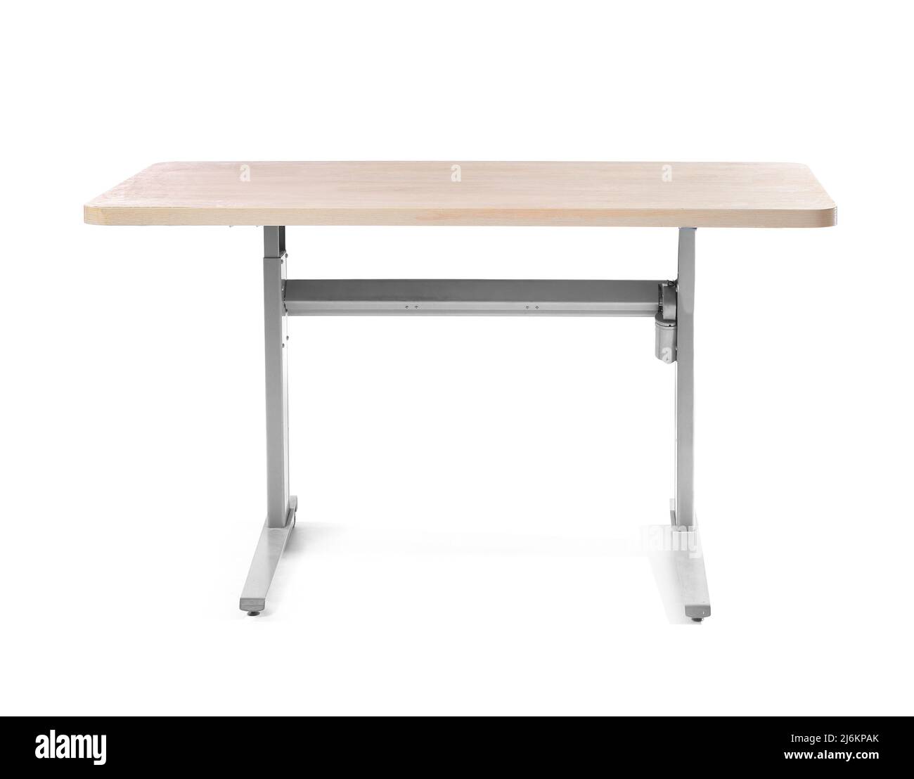 Standing desk on white background Stock Photo - Alamy