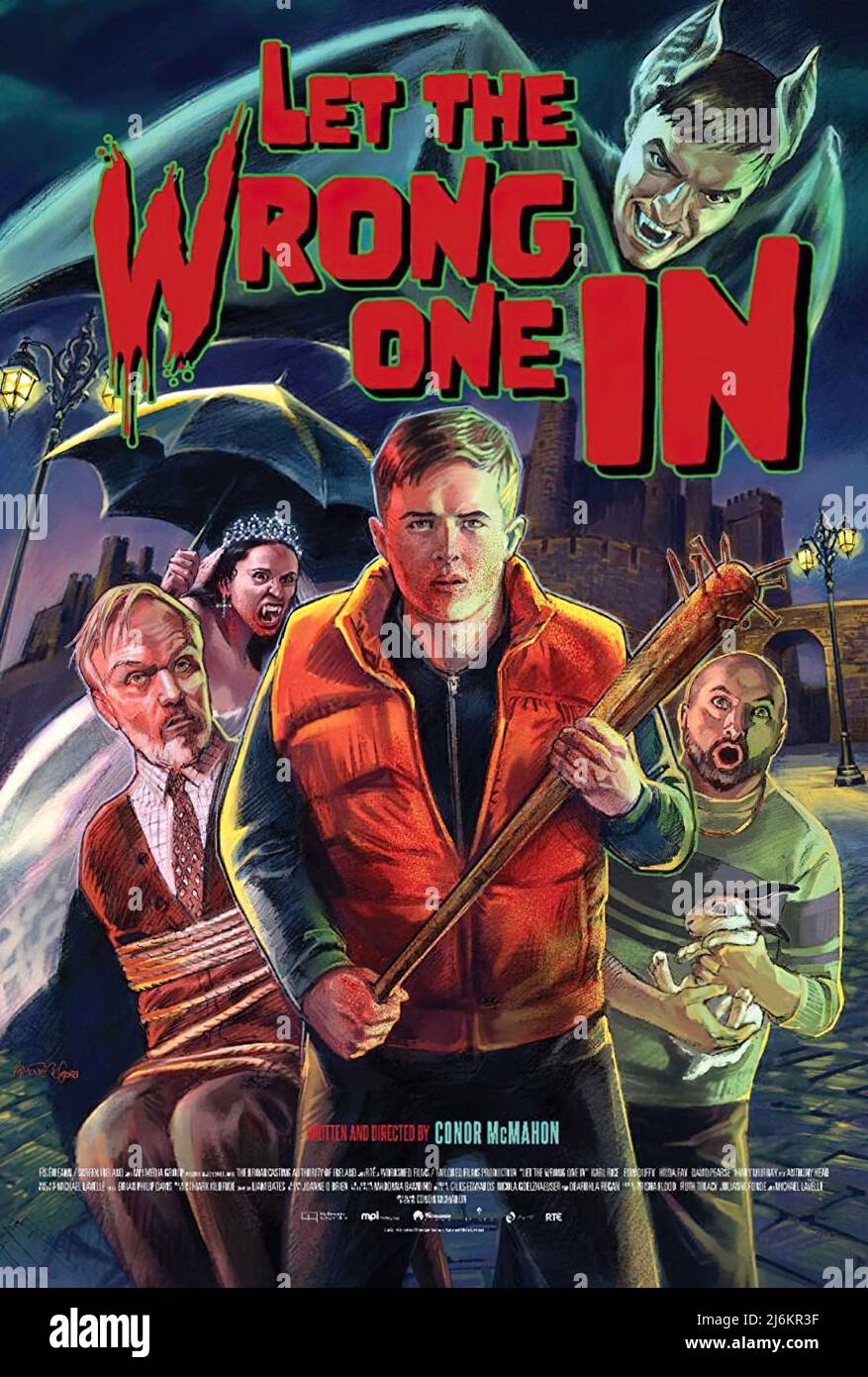 LET THE WRONG ONE IN, poster: top right: Eoin Duffy; bottom from left ...