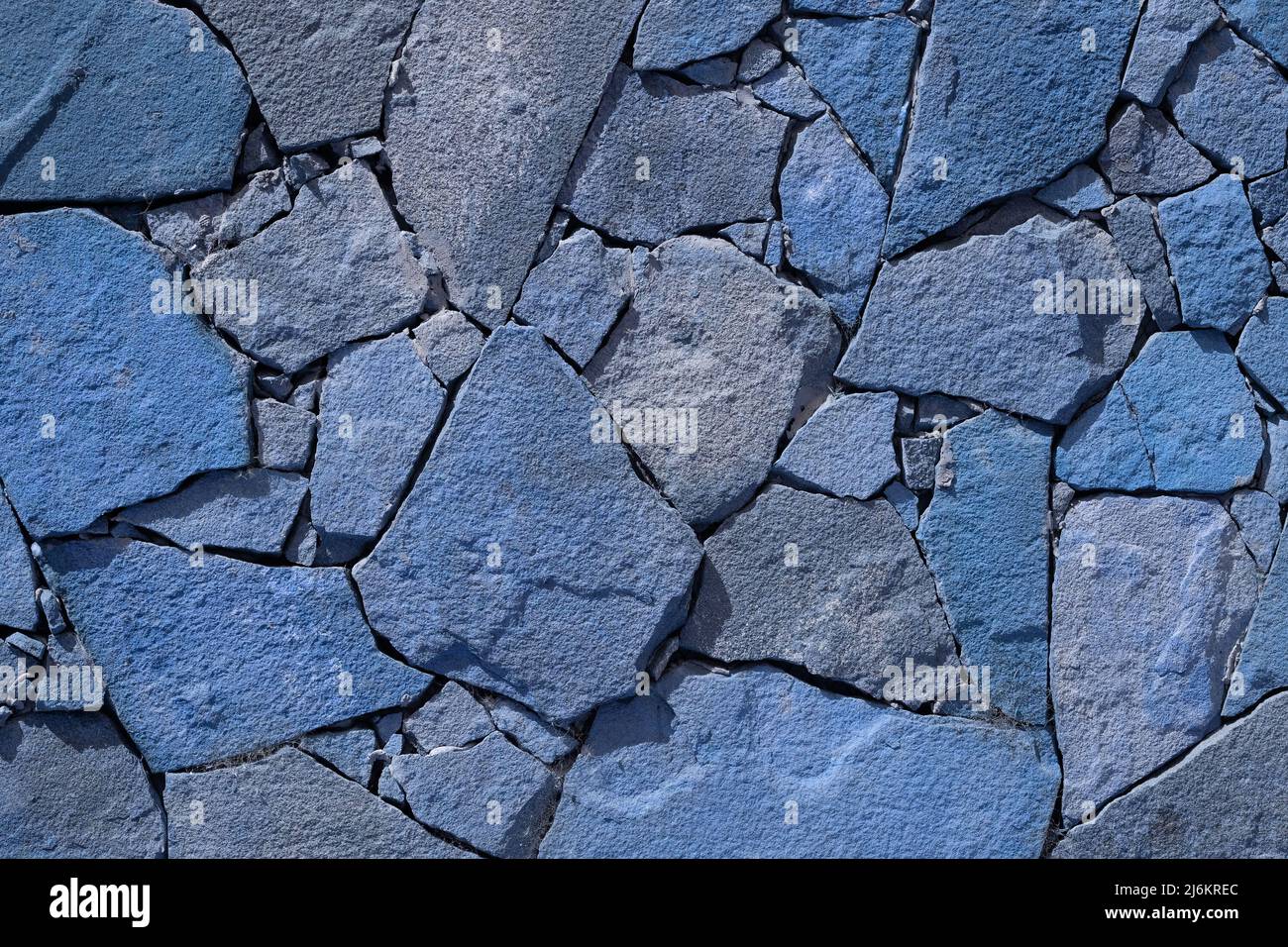 Blue stone wall background. rock wall texture photo. surface natural ...