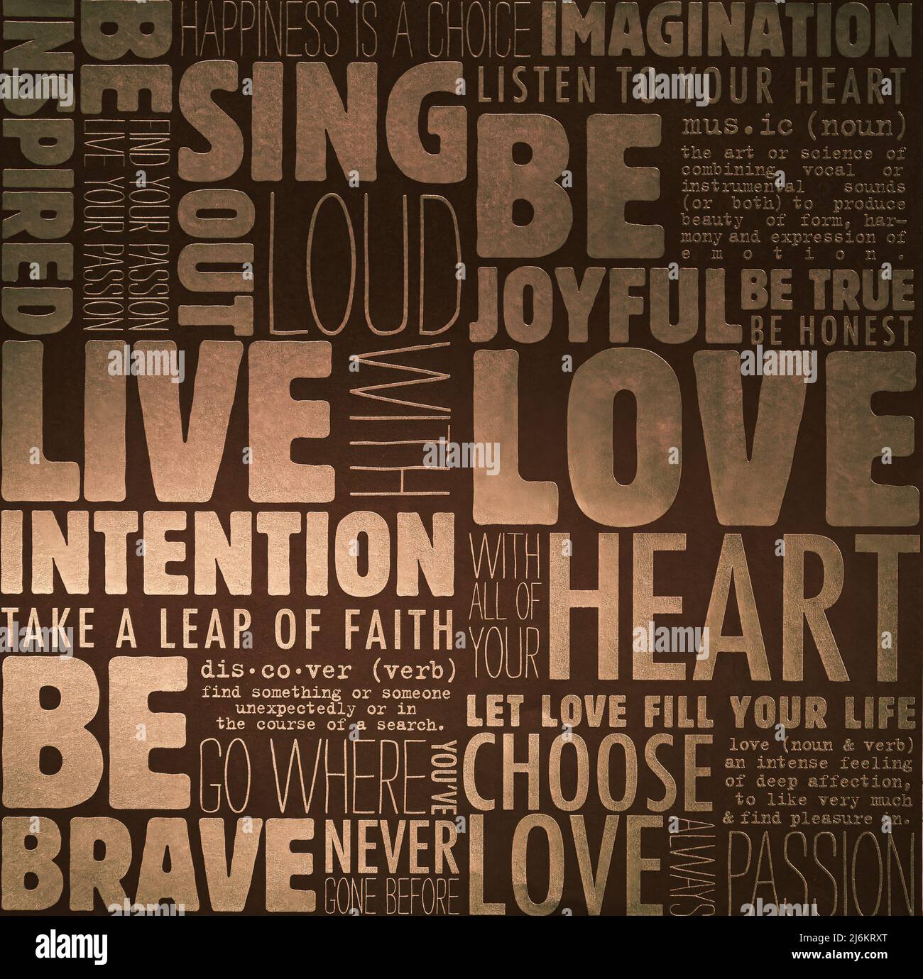 Abstract grunge effect background word quotes Stock Photo - Alamy