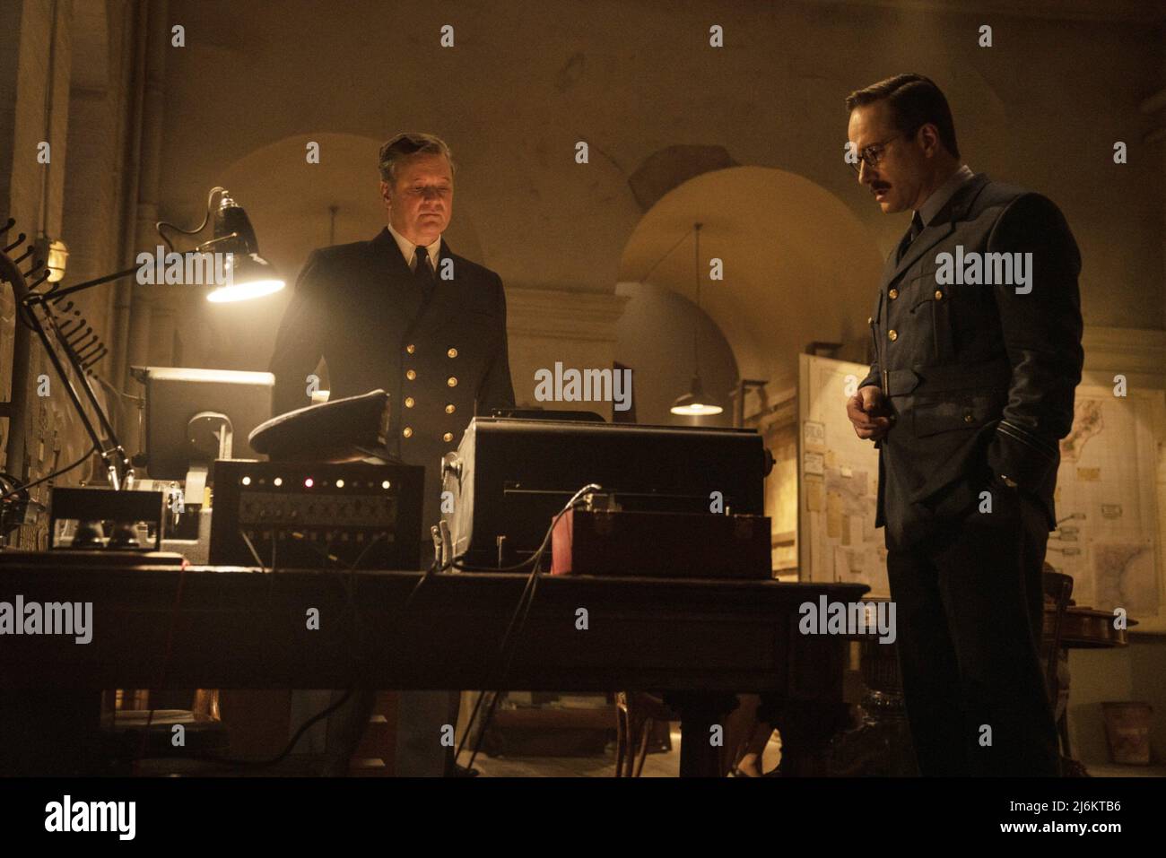 OPERATION MINCEMEAT, from left: Colin Firth, as Ewen Montagu, Matthew ...