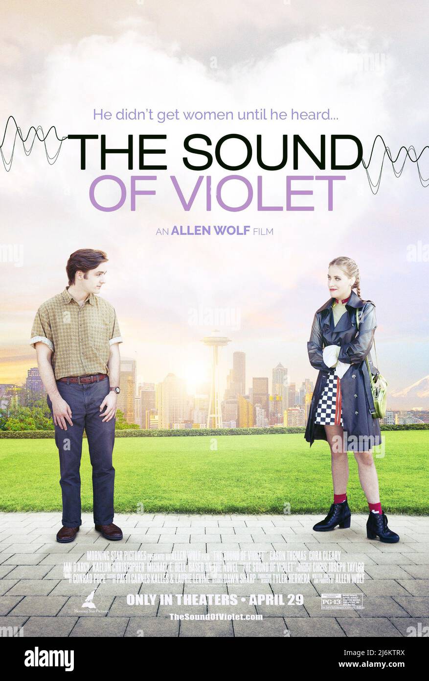 THE SOUND OF VIOLET, poster, from left: Cason Thomas, Cora Cleary, 2022 ...