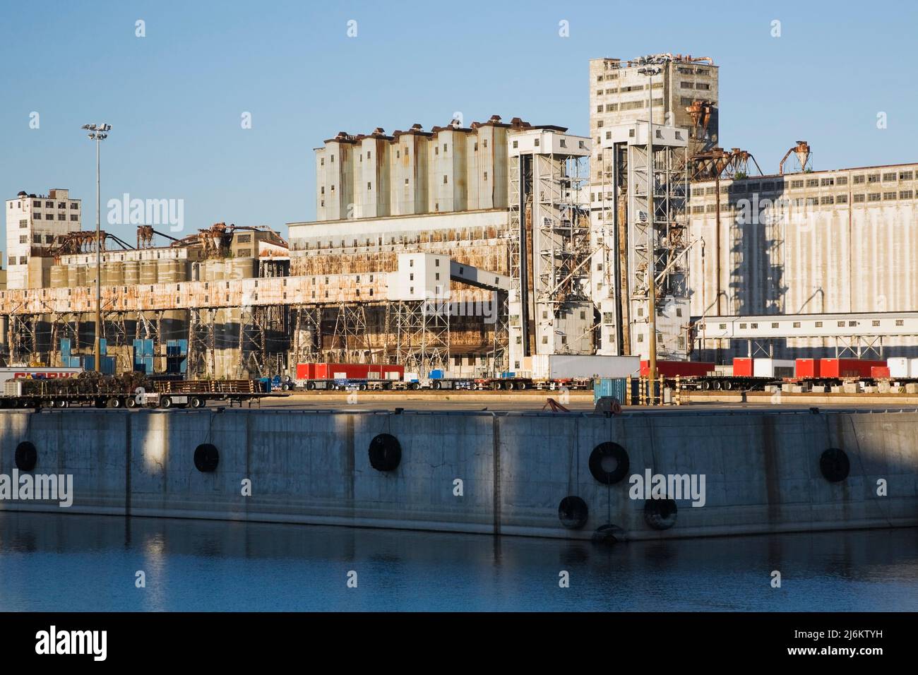 Loading dock in the Port of Montreal, Quebec, Canada Stock Photo - Alamy