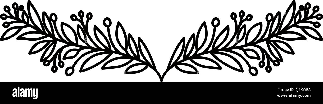 leaves border image Stock Vector Image & Art - Alamy