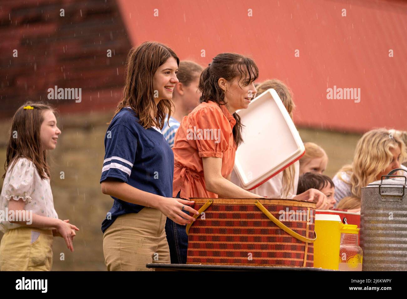 UNDER THE BANNER OF HEAVEN, Chloe Pirrie (2nd from left), Daisy Edgar ...