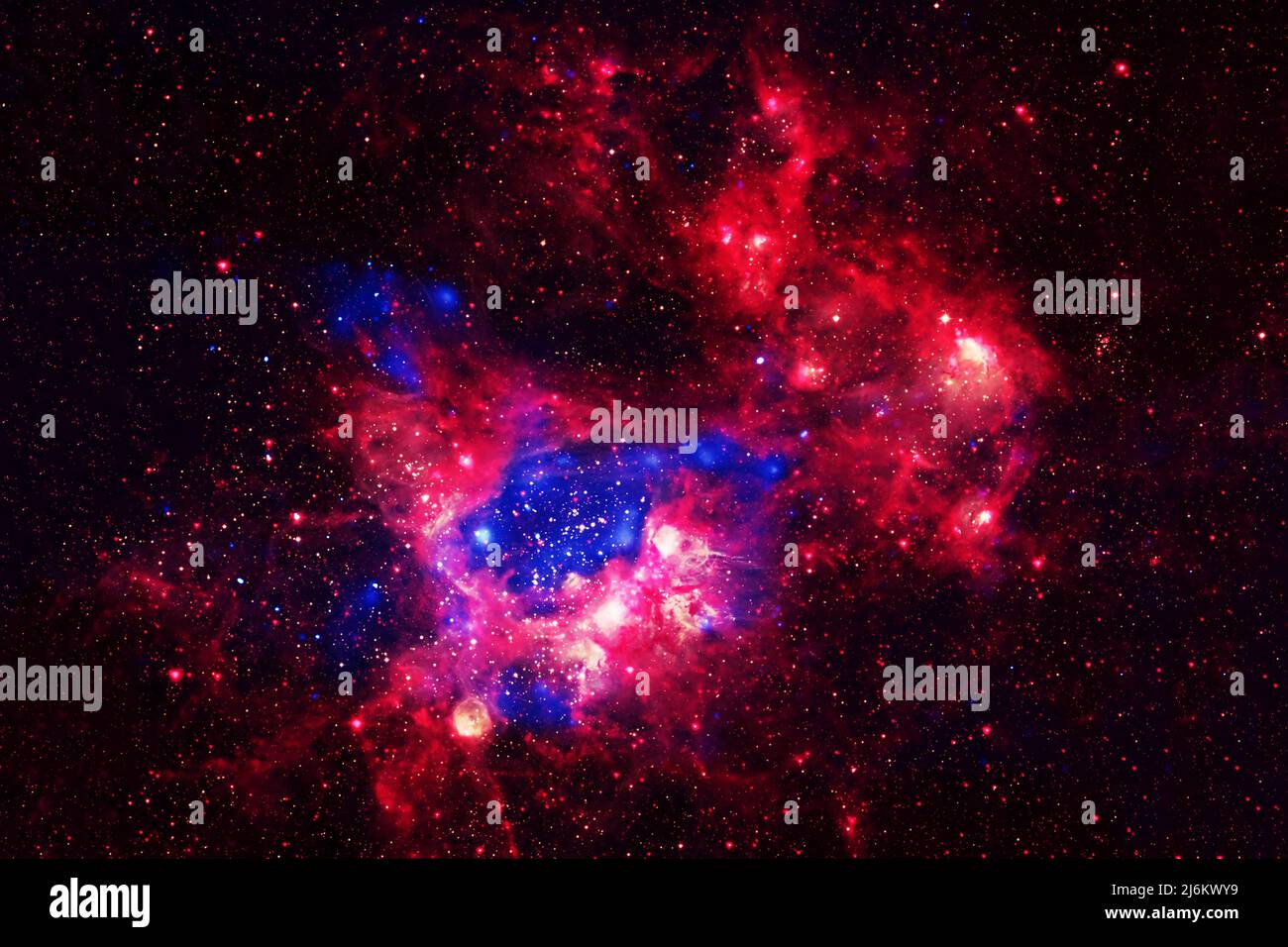 Red space nebula. Elements of this image furnished by NASA. High ...