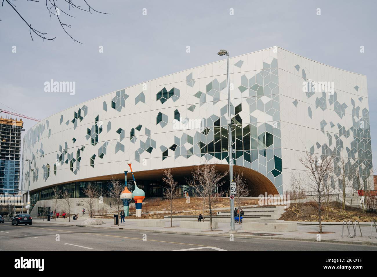 Calgary, Alberta Canada - may, 2022 new main public library in central ...