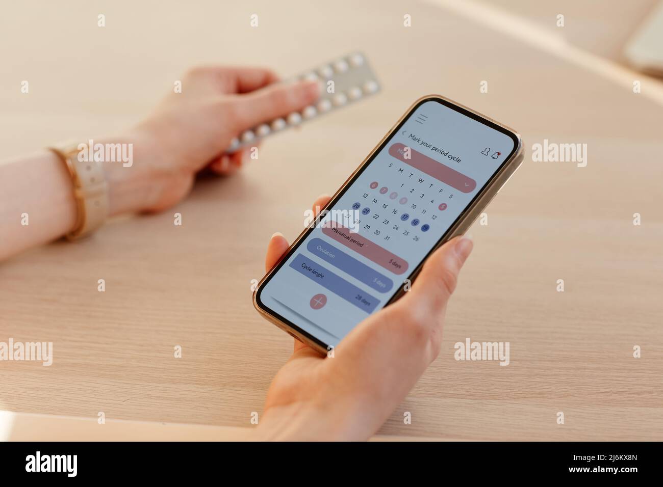 Menstrual cycle chart hi-res stock photography and images - Alamy