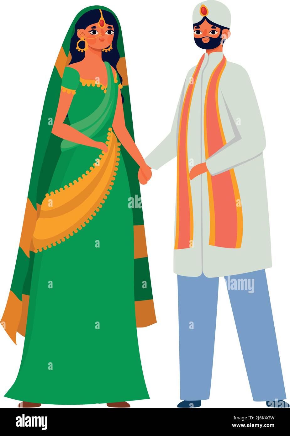 Hindu wedding bride groom Stock Vector Images - Alamy