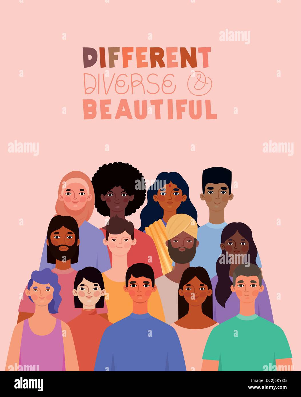 card of different and diverse Stock Vector Image & Art - Alamy