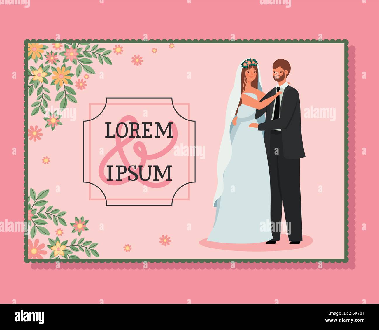 wedding invitation card Stock Vector Image & Art - Alamy