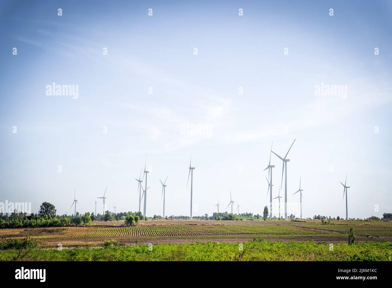 Wind turbines are alternative electricity sources, the concept of ...