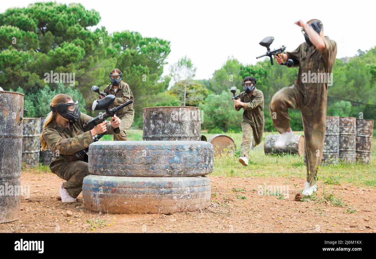 Two active opposing teams hi-res stock photography and images - Alamy