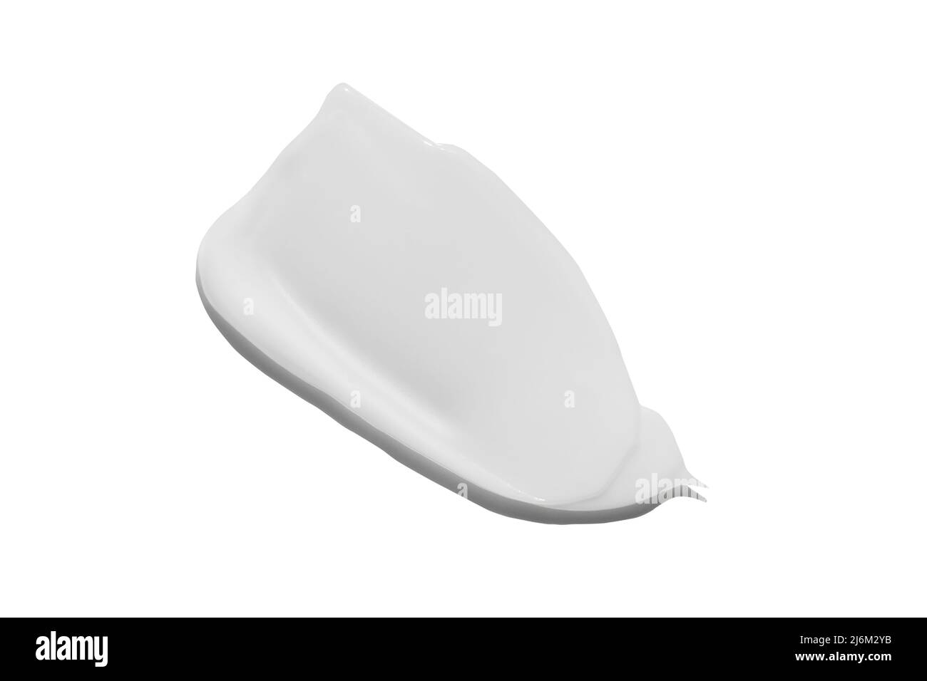 Facial creme, foam, gel or body lotion skincare make up stroke sample ...