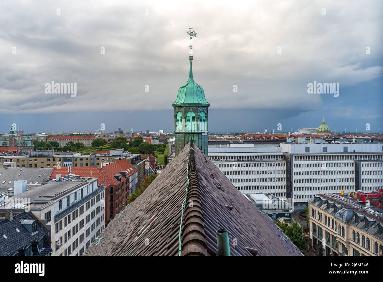Beautiful aerial view of the danish city of Copenhagen the capital of ...