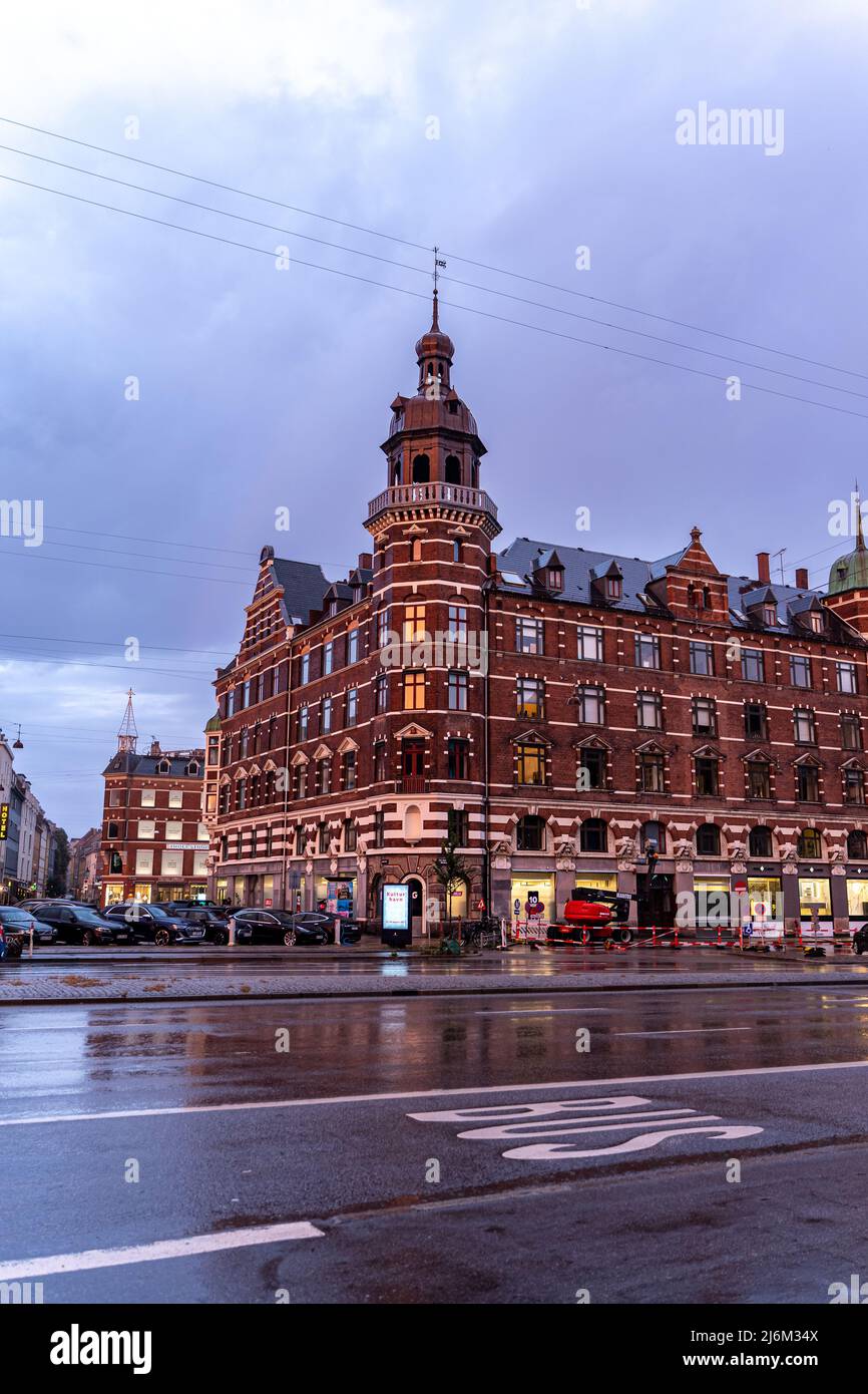 Beautiful aerial view of the danish city of Copenhagen the capital of ...
