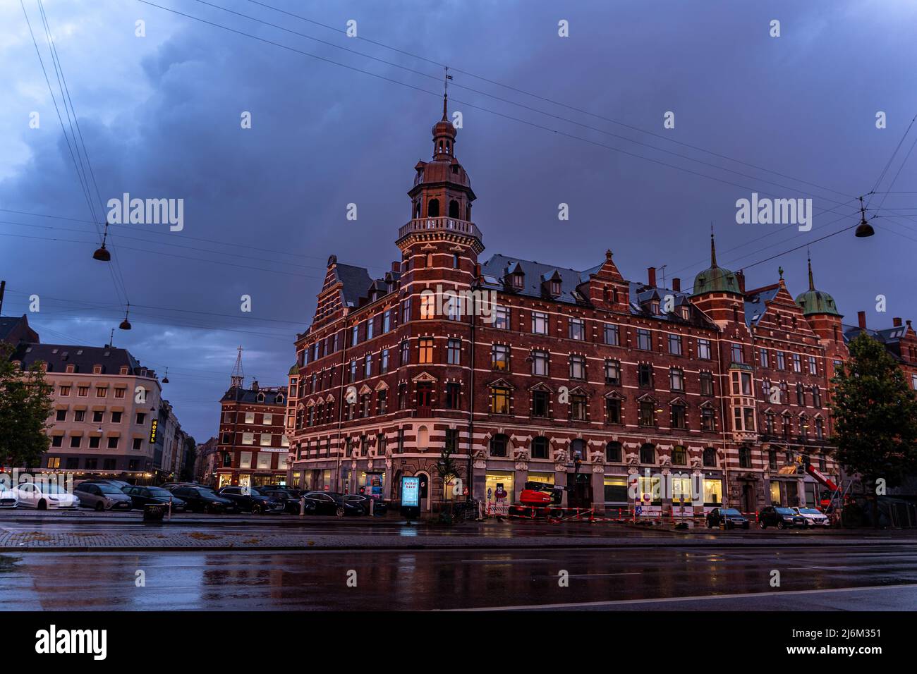 Beautiful aerial view of the danish city of Copenhagen the capital of ...