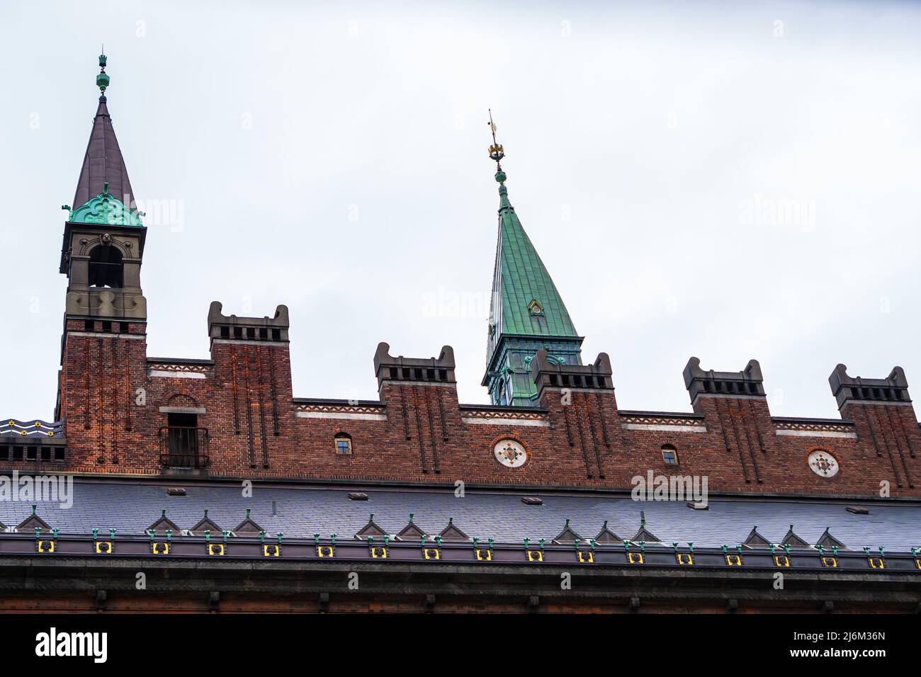 Beautiful aerial view of the danish city of Copenhagen the capital of ...