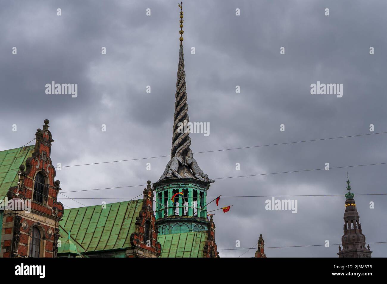 Beautiful aerial view of the danish city of Copenhagen the capital of ...