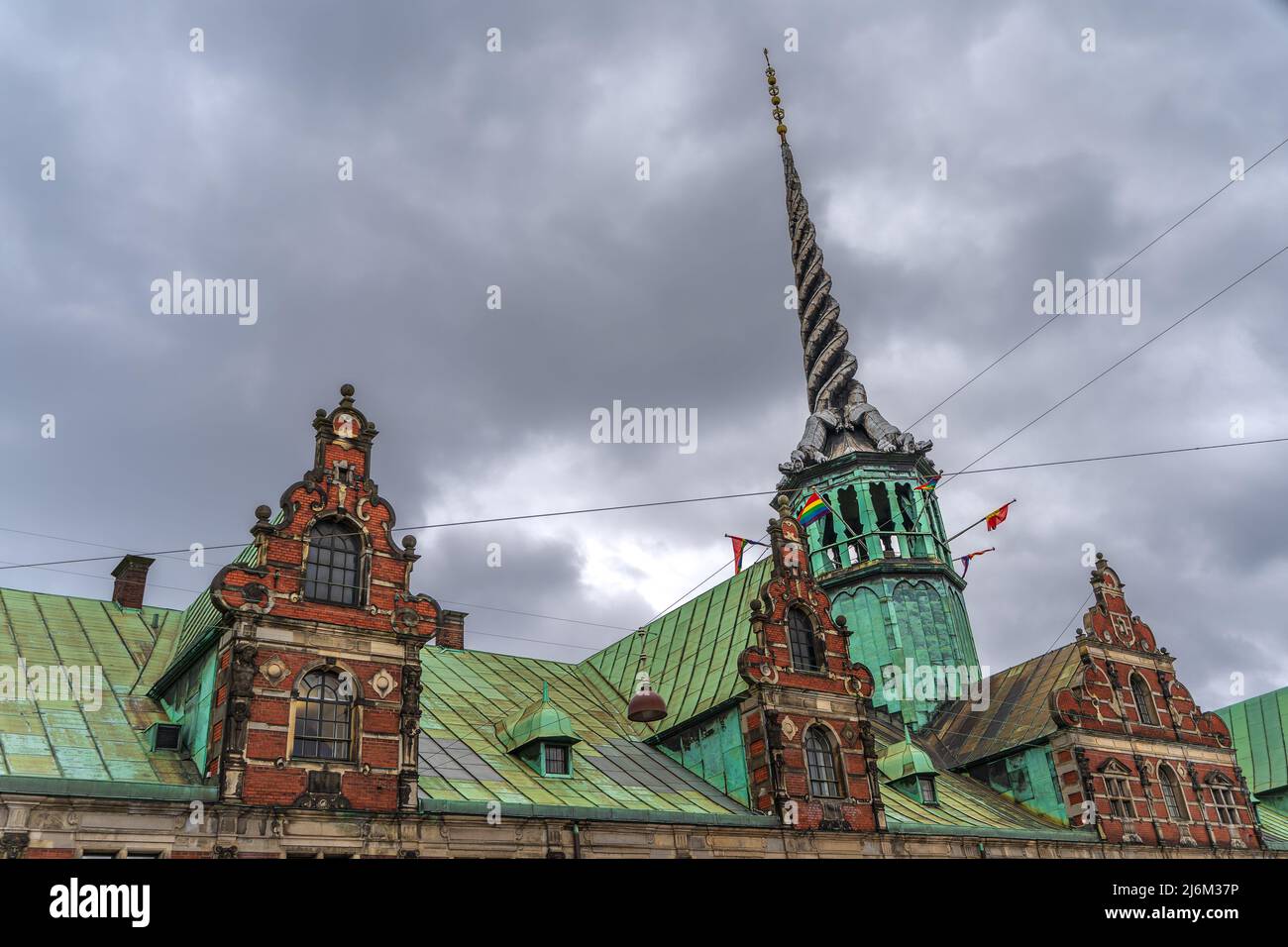 Beautiful aerial view of the danish city of Copenhagen the capital of ...