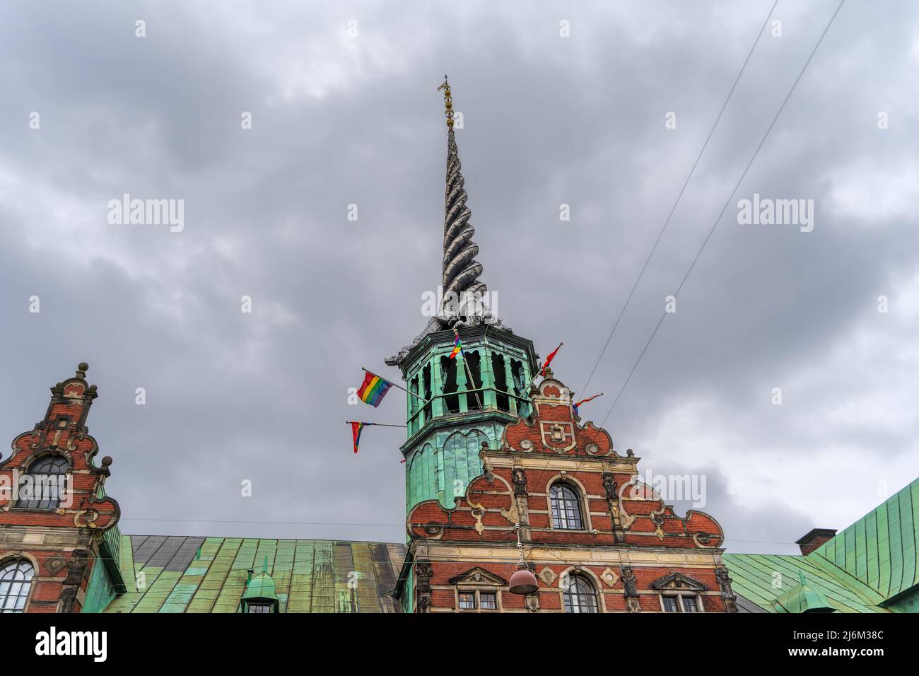 Beautiful aerial view of the danish city of Copenhagen the capital of ...
